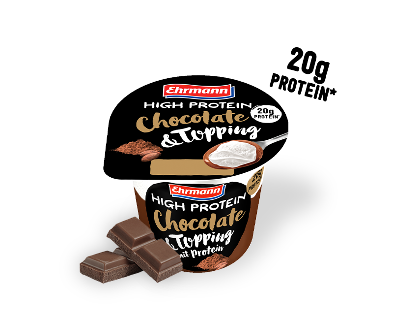 High Protein Pudding & Topping, Chocolate